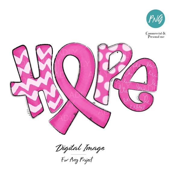 Pink Ribbon For Hope Hope Sign For Breast Cancer Awareness Month