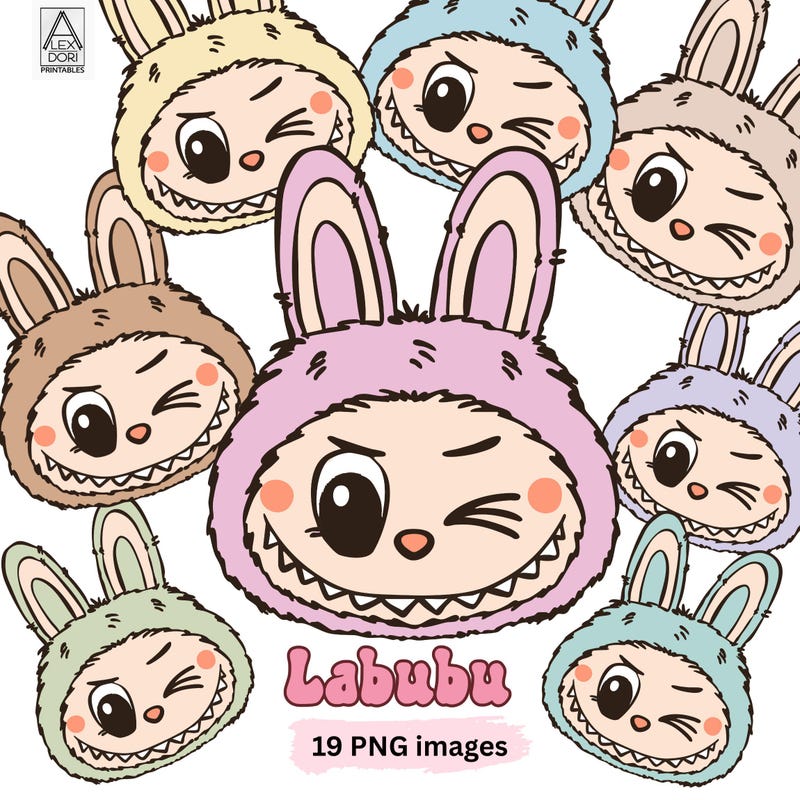 Labubu Dolls With Rainbow Eyes - Etsy