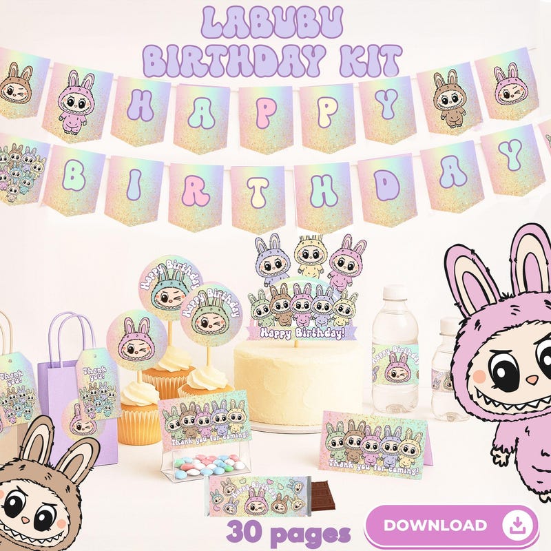Labubu Party Decorations - Etsy