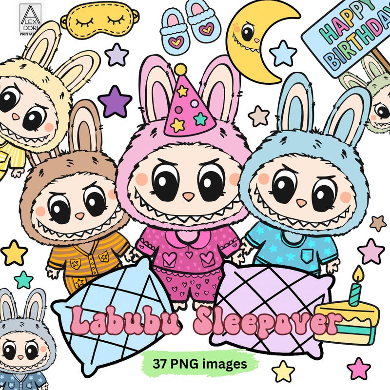 Labubu Pajamas - Etsy