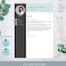 Modern Resume Template With Pictures in Mint and Dark Gray - Etsy