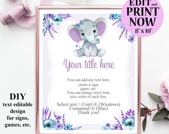 Teal Elephant Baby | Etsy