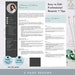 Modern Resume Template With Pictures in Mint and Dark Gray - Etsy