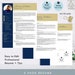Modern Resume Template With Photo in Navy & Gold ALL-IN-ONE for Mac ...
