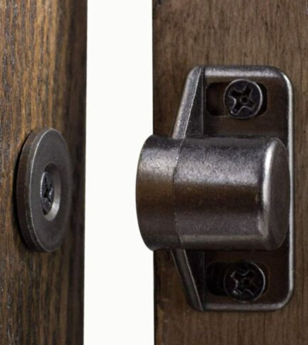 Gun Metal Black Cabinet Magnetic Lock Wardrobe Cupboard Door Closer ...
