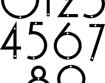 Plastic Numbers | Etsy