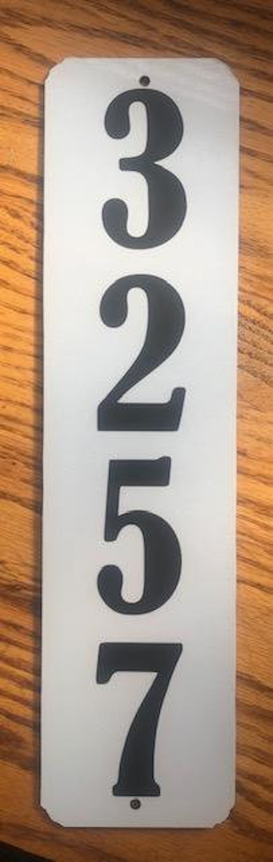 Reflective Mailbox Post Sign, 2ea, up to 5 Numbers - Etsy