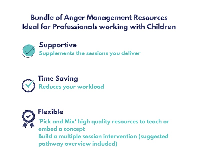 Anger Management for Kids PRINTABLE Bundle for Professional Use by ...