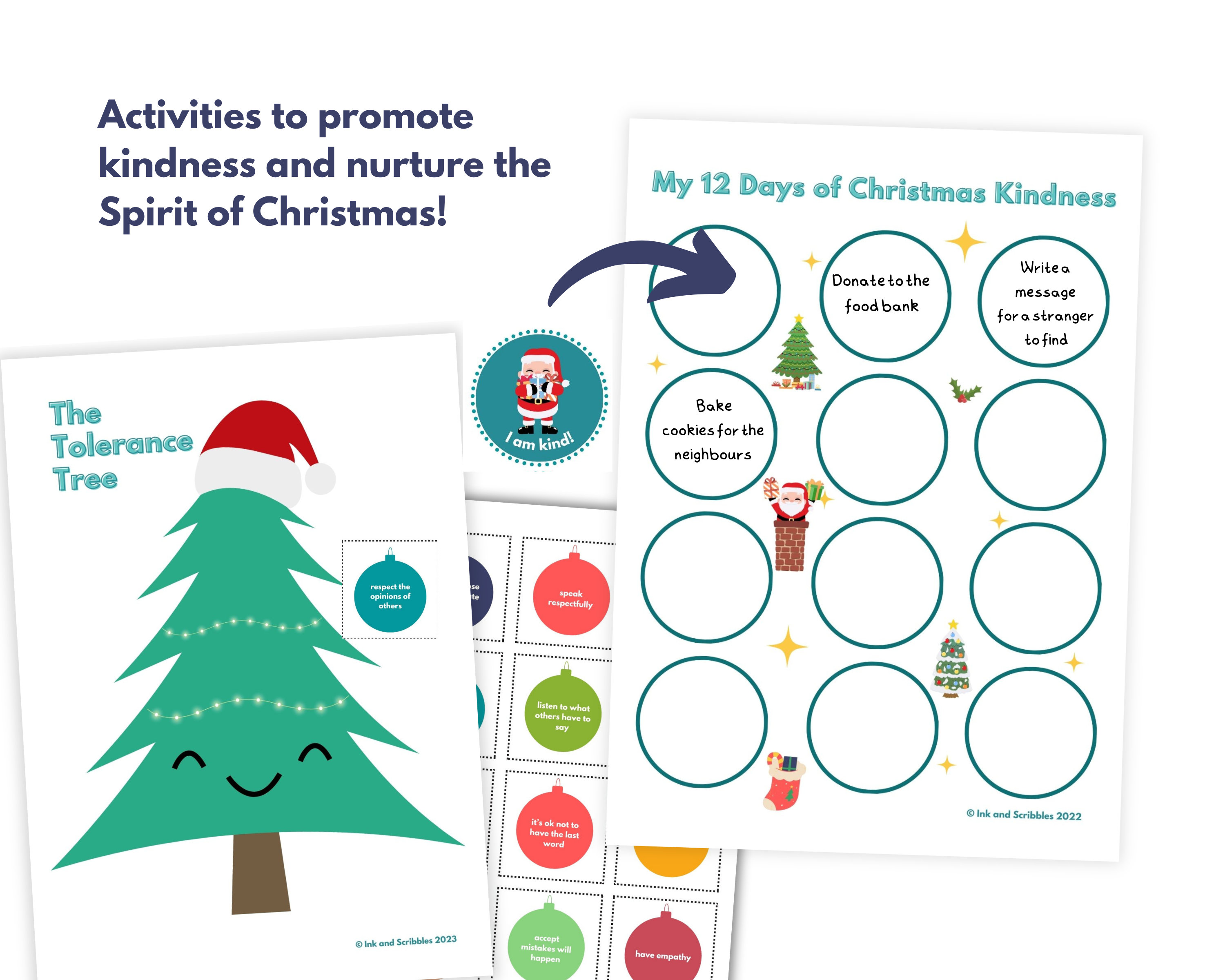 Christmas Emotions Feelings Activity Sheets PRINTABLE for Kids ...