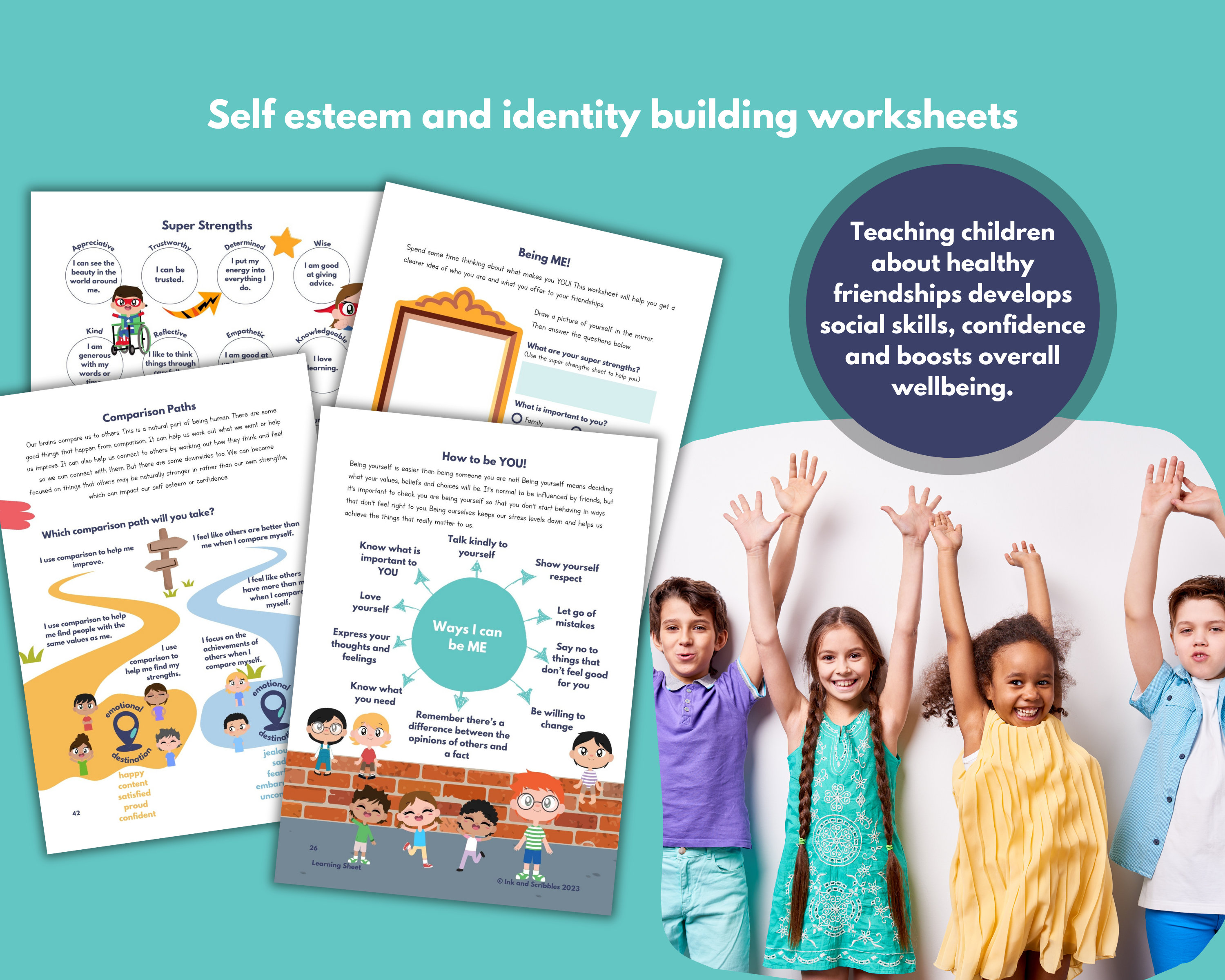 Friendship & Social Skills Workbook for Kids | Printable SEL Activities ...