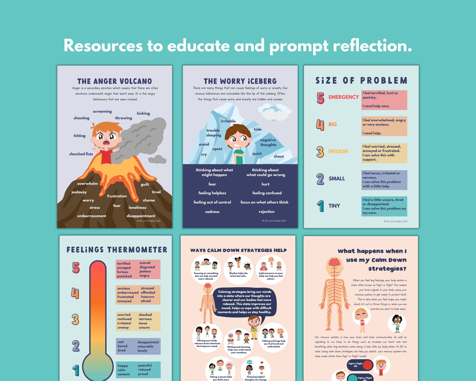 Calm Down Corner Toolkit Bundle for Kids Time in Cool Down - Etsy