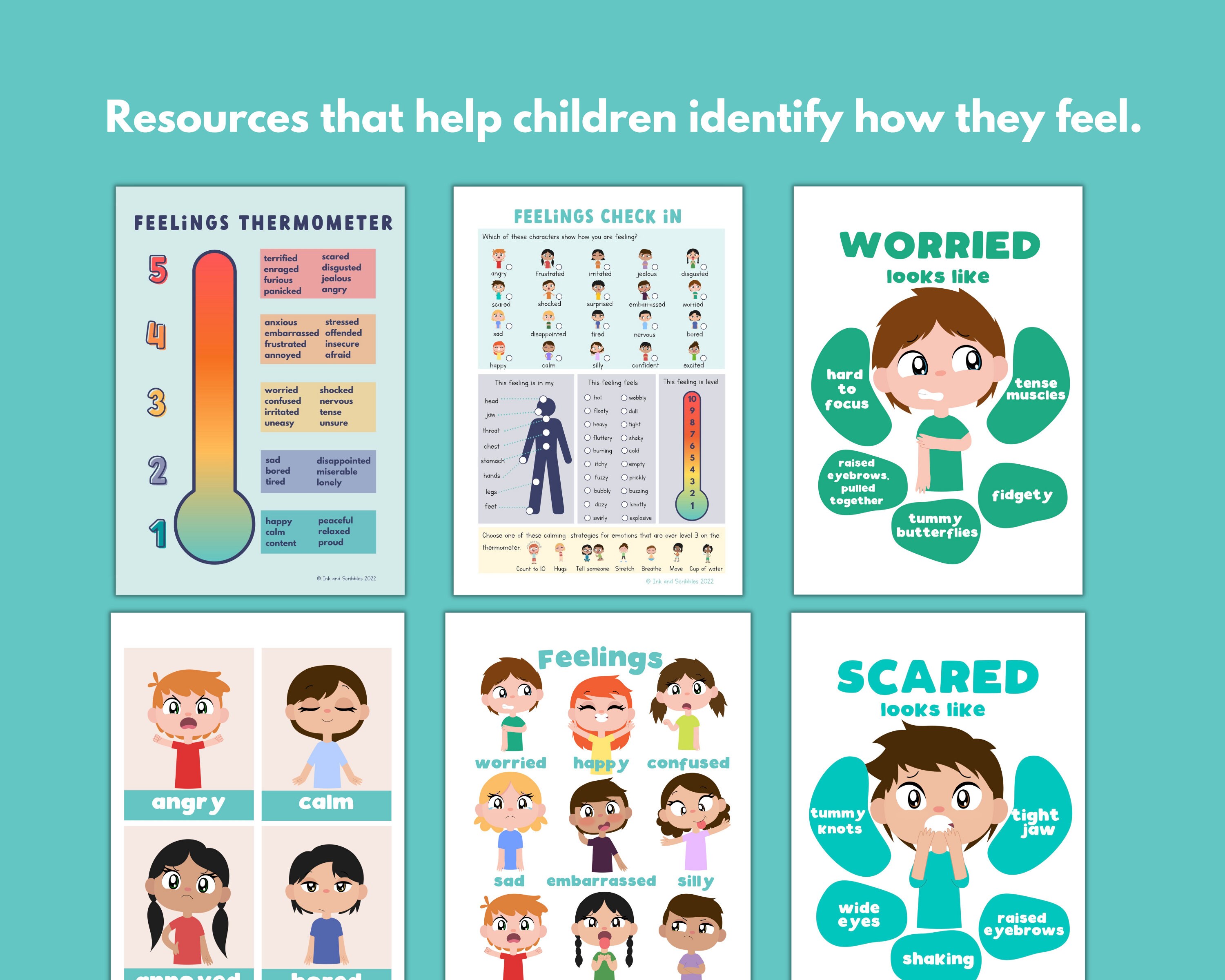 Calm Down Corner Toolkit Bundle for Kids Time in Cool Down - Etsy