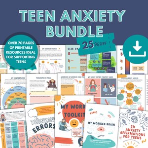 Mental Health Coping Skills Printable Bundle for Kids & Teens - Etsy