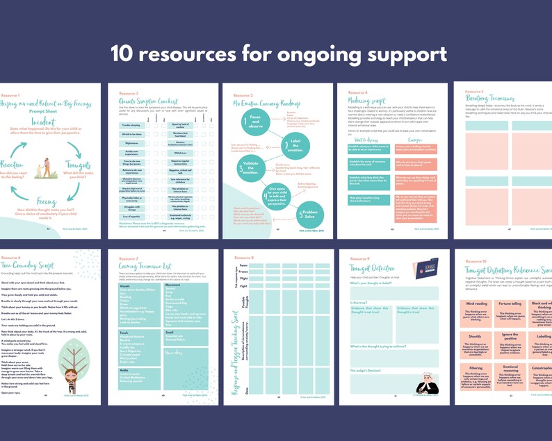 Parent Guide for Supporting Child Anxiety | Positive Parent PRINTABLE ...