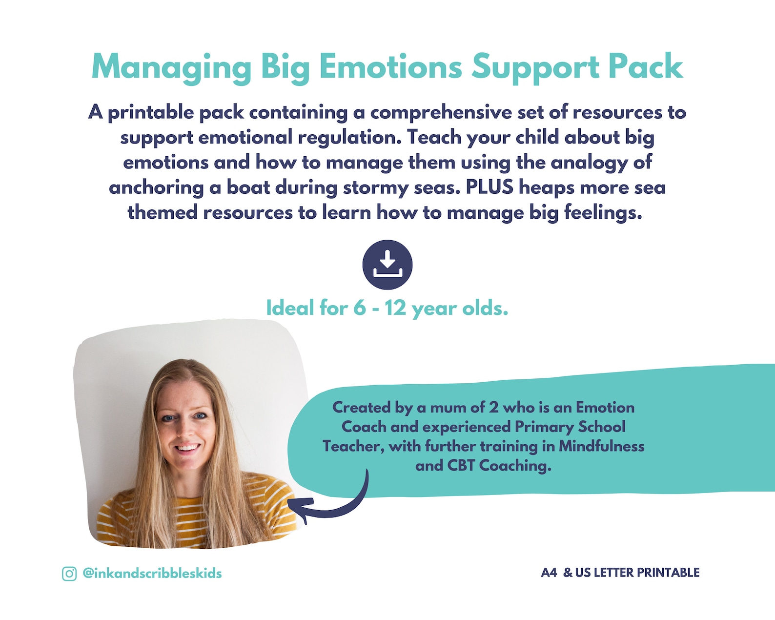 Emotional Regulation PRINTABLE Worksheets for Kids | Managing Big ...