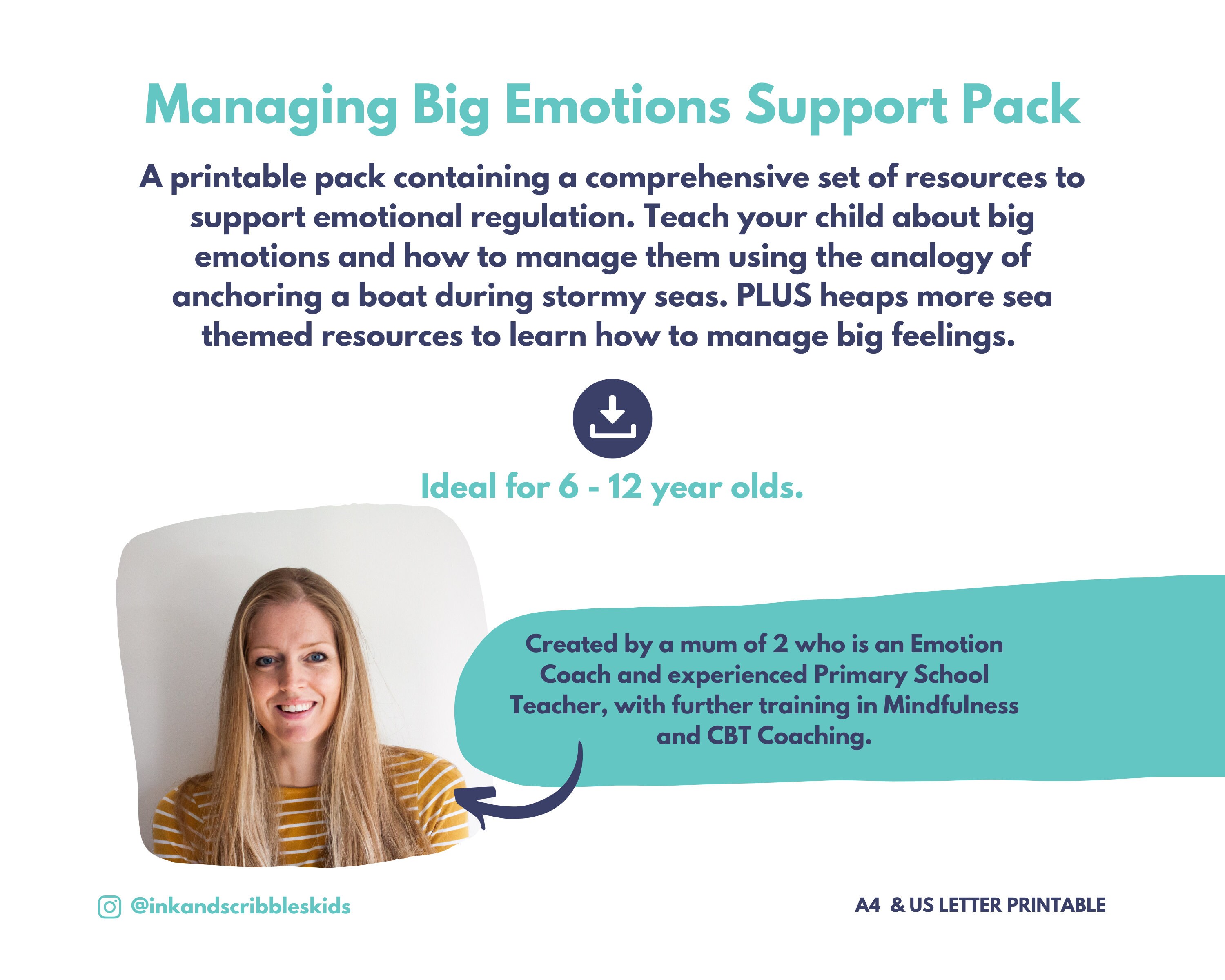 Emotional Regulation PRINTABLE Worksheets for Kids | Managing Big ...