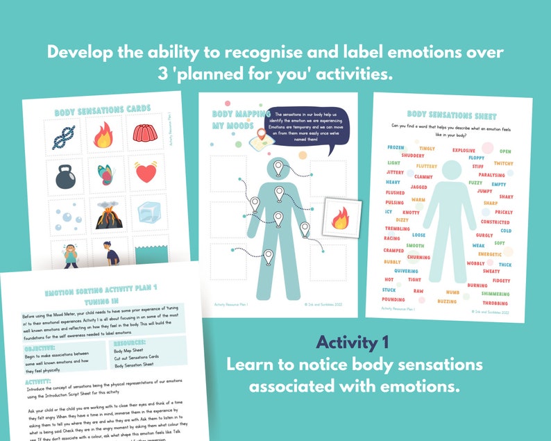 Identifying Emotions Activity PRINTABLE for kids Emotional Intelligence ...