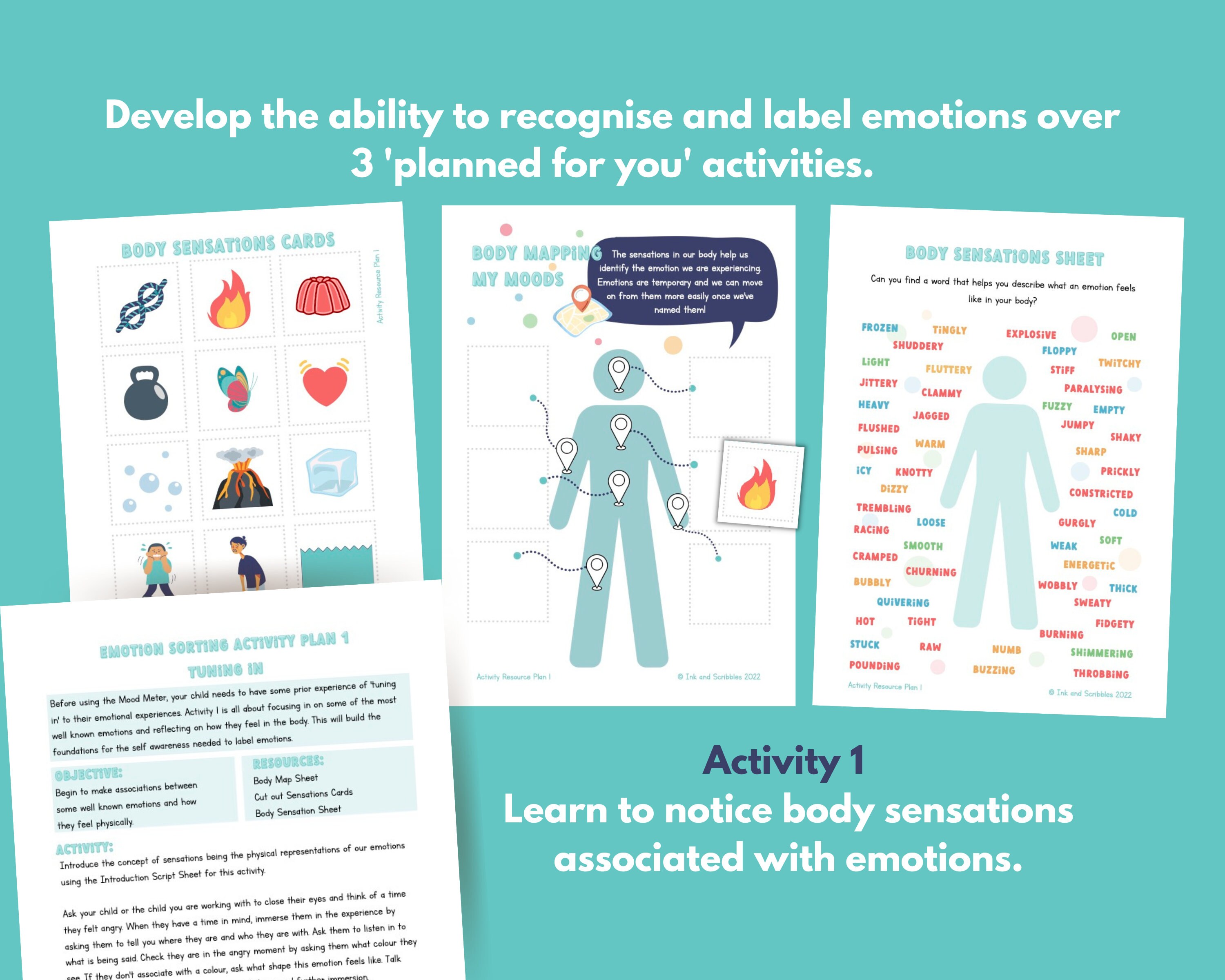 Identifying Emotions Activity PRINTABLE for kids Emotional Intelligence ...