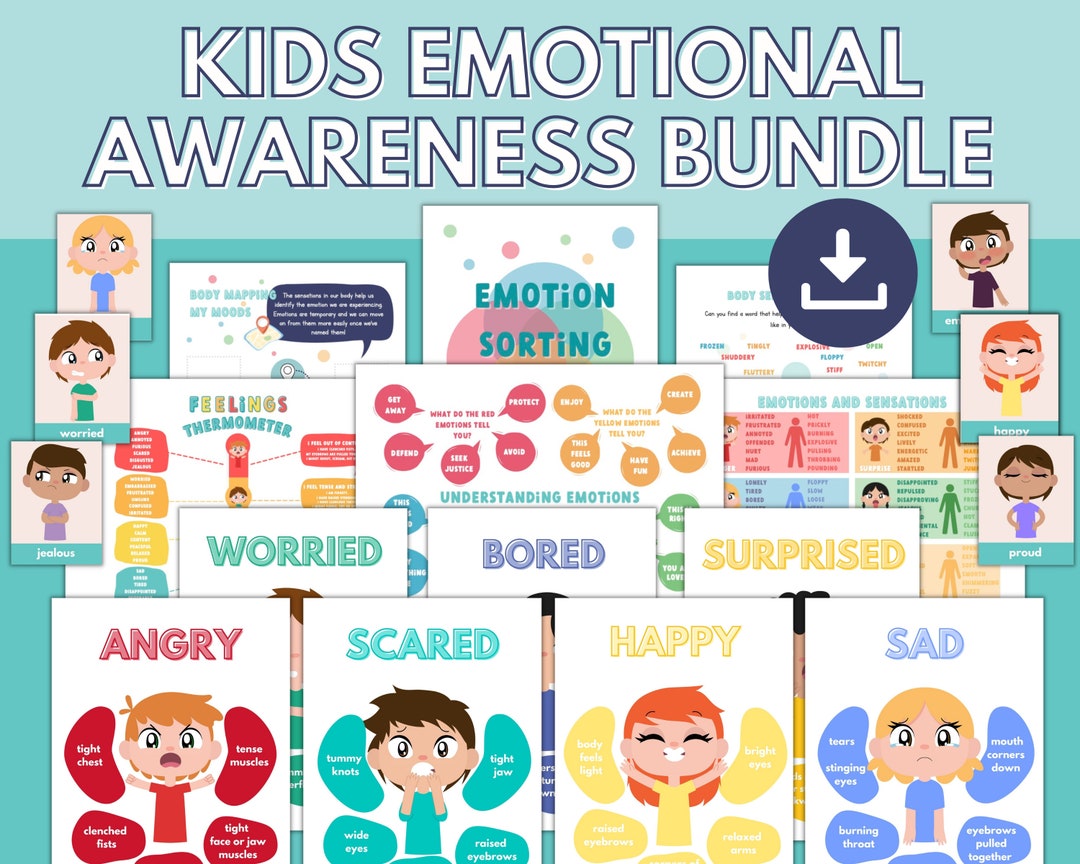 Identifying and Recognising Emotions PRINTABLE Bundle - Etsy Singapore