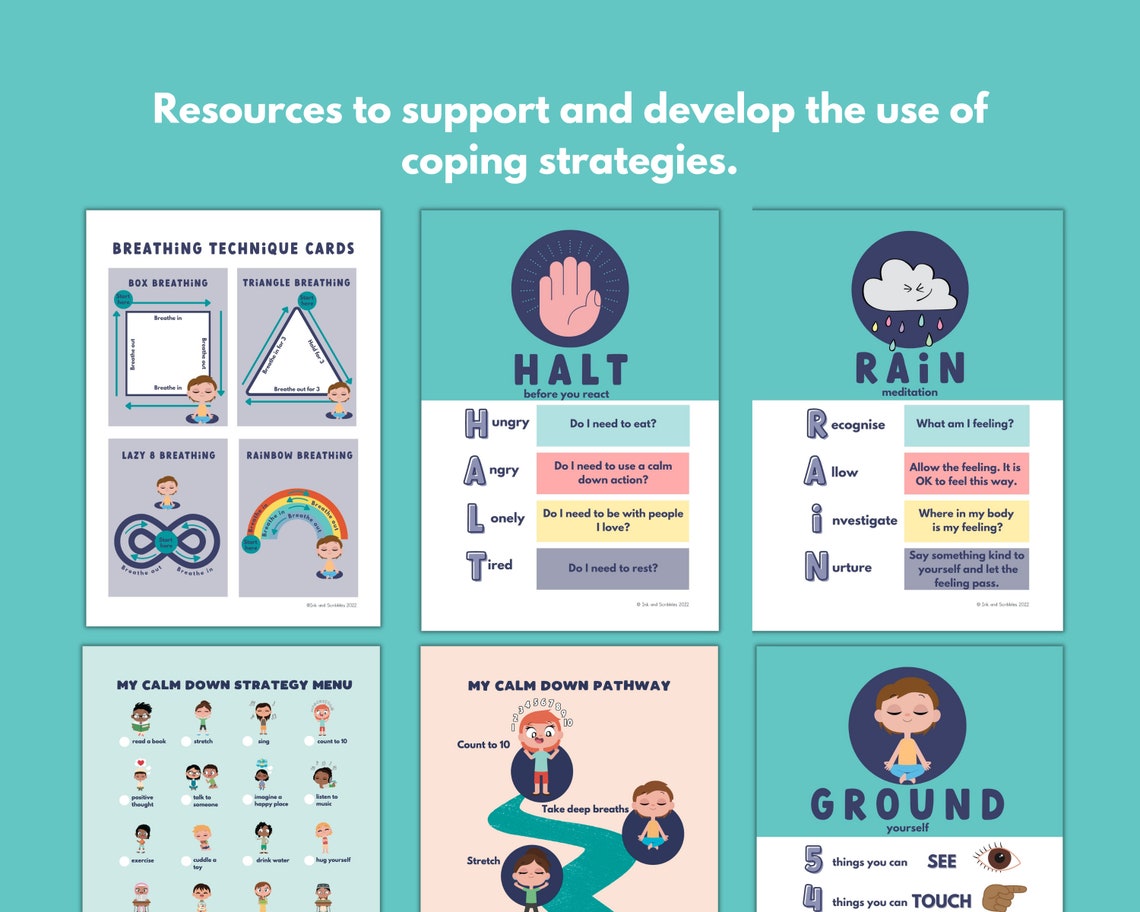 Calm Down Corner Toolkit Bundle for Kids Time in Cool Down - Etsy