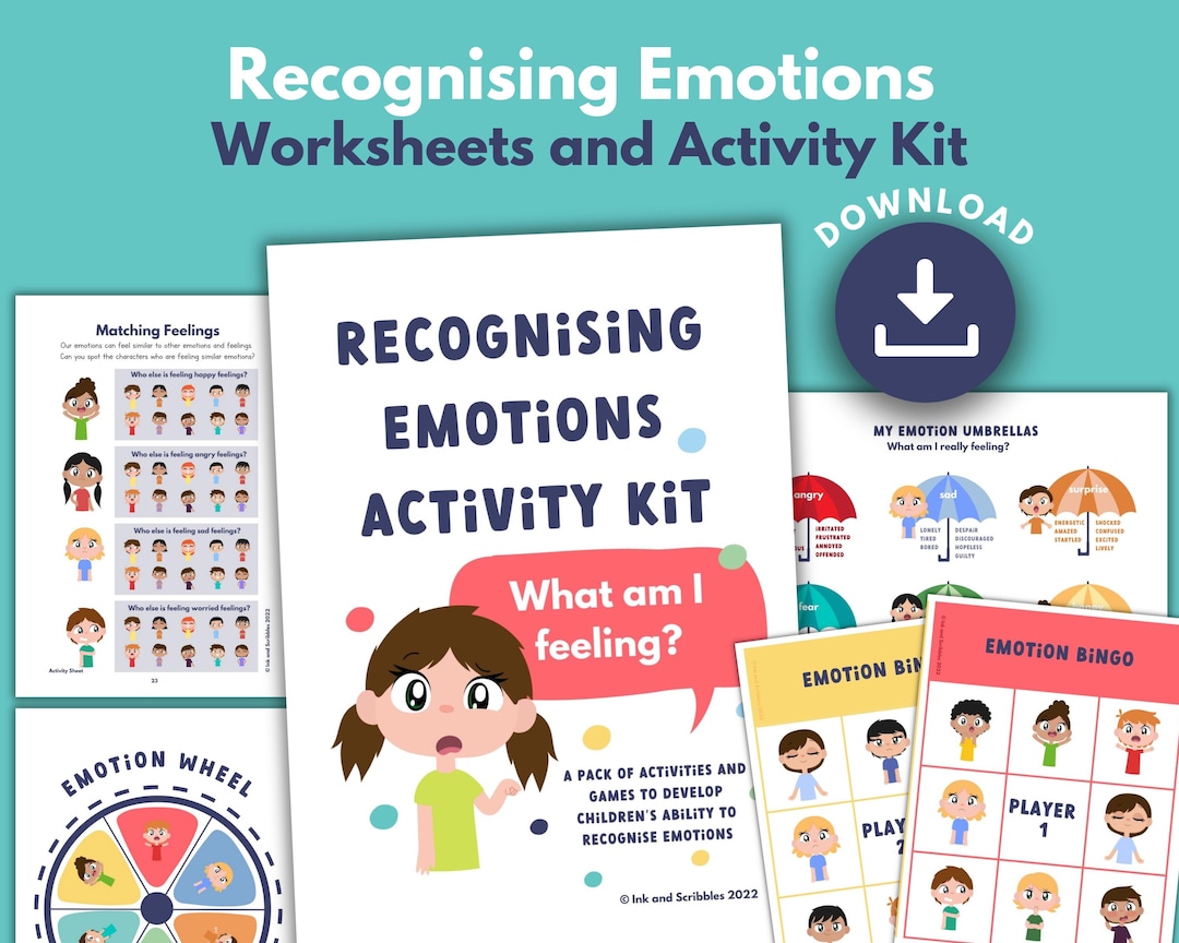 Recognising Emotions Activity Kit for Kids, Emotional Intelligence SEL ...