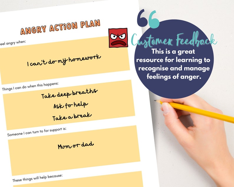 Teen Anger Management Workbook Printable PDF | Emotional Regulation ...