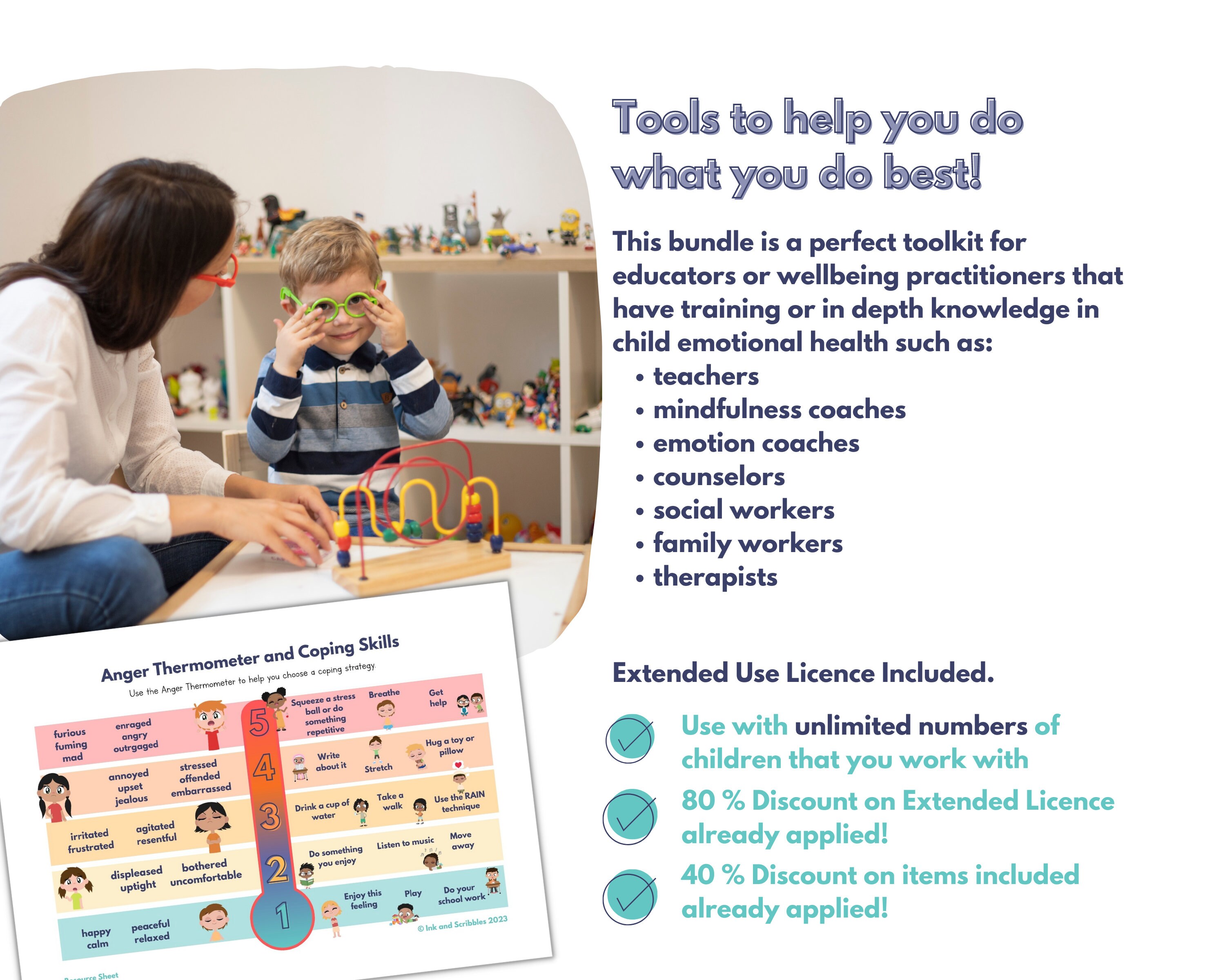 Anger Management for Kids PRINTABLE Bundle for Professional Use by ...