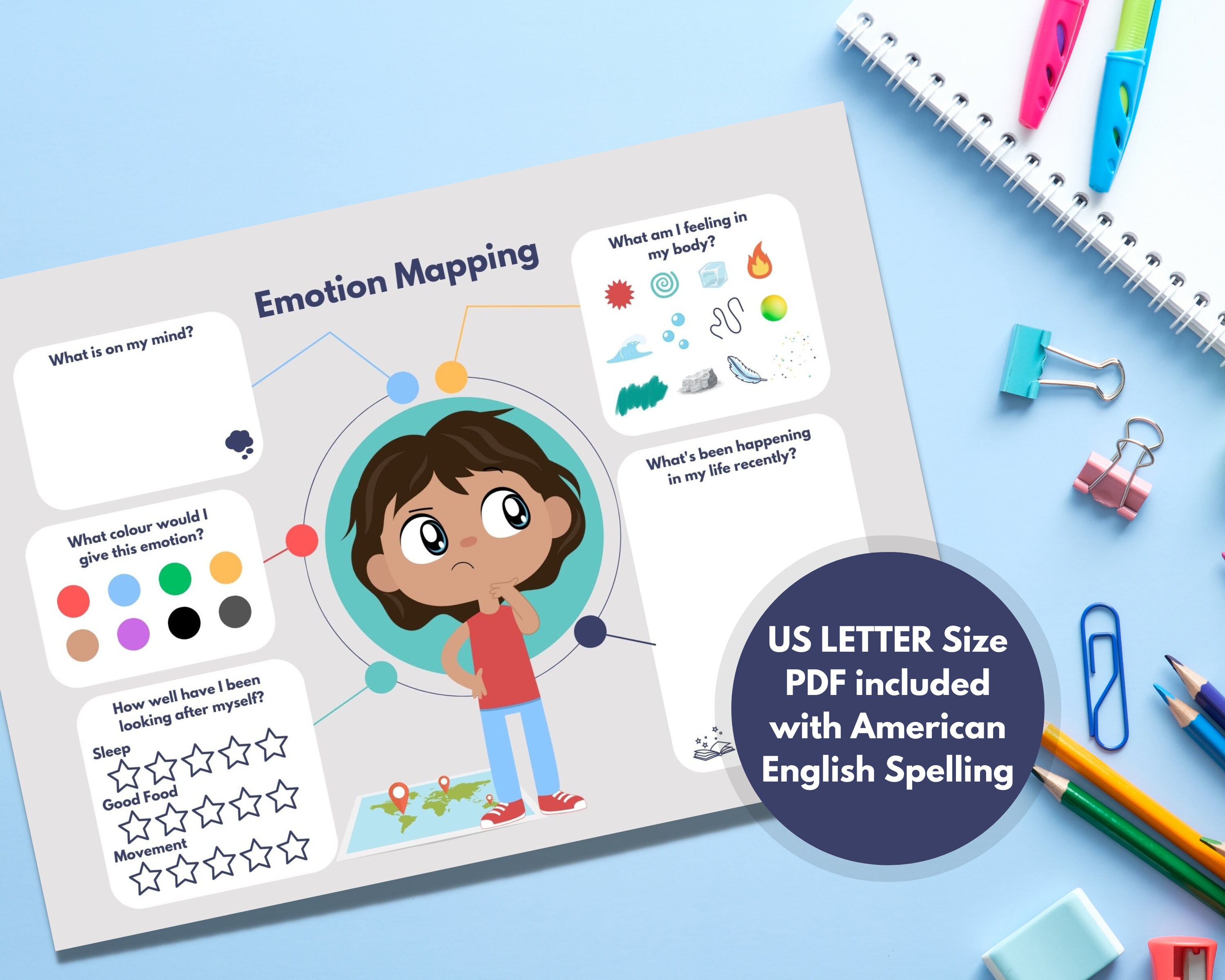 Emotions Worksheet for Kids Understanding Emotions and Feelings Emotion ...