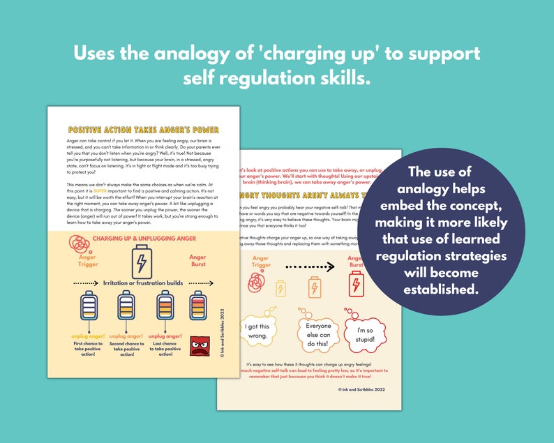 Teen Anger Management Workbook Printable PDF | Emotional Regulation ...