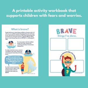 Resilience Worksheets, Overcome Fear for Kids, Confidence PRINTABLE ...