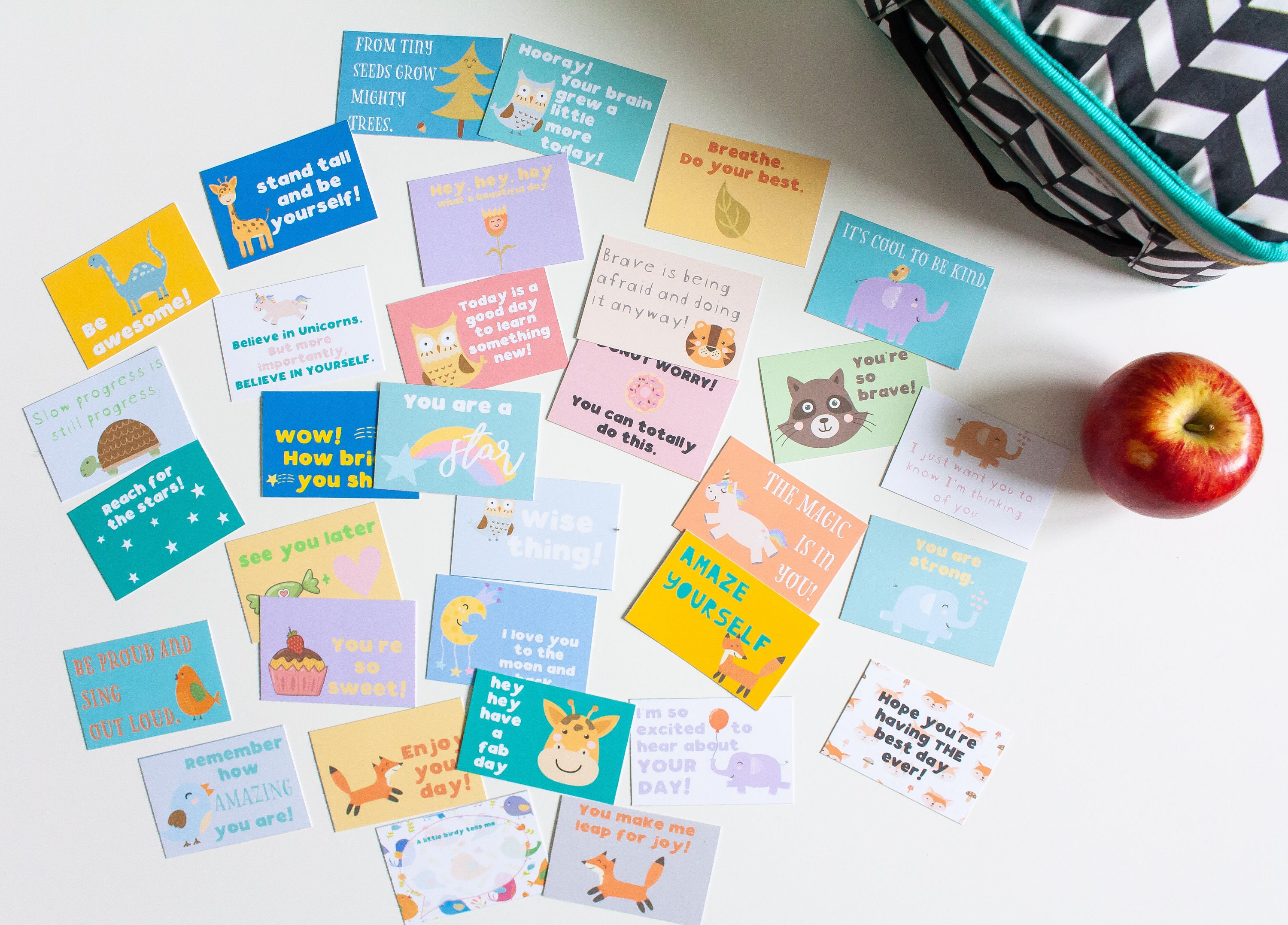 Lunch Box Notes for Kids Printable School Lunch Note Cards - Etsy UK