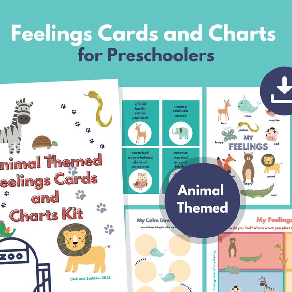Animal Feelings Charts - Etsy