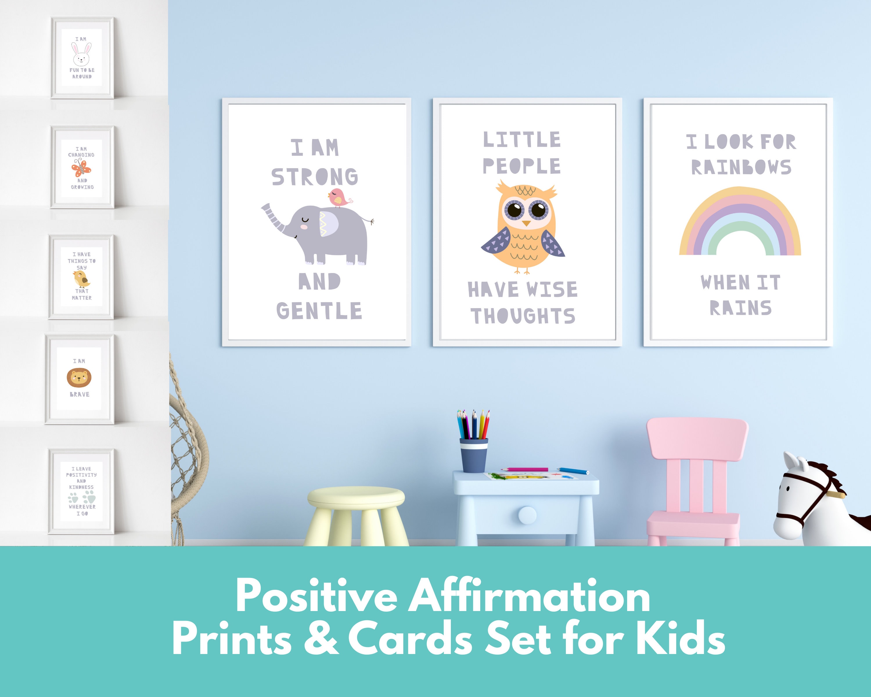 Toddler Affirmation Cards PRINTABLE Affirmation Wall Art for | Etsy