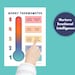 Anxiety Thermometer PRINTABLE for Kids and Teens | Worry, Fear Scale ...