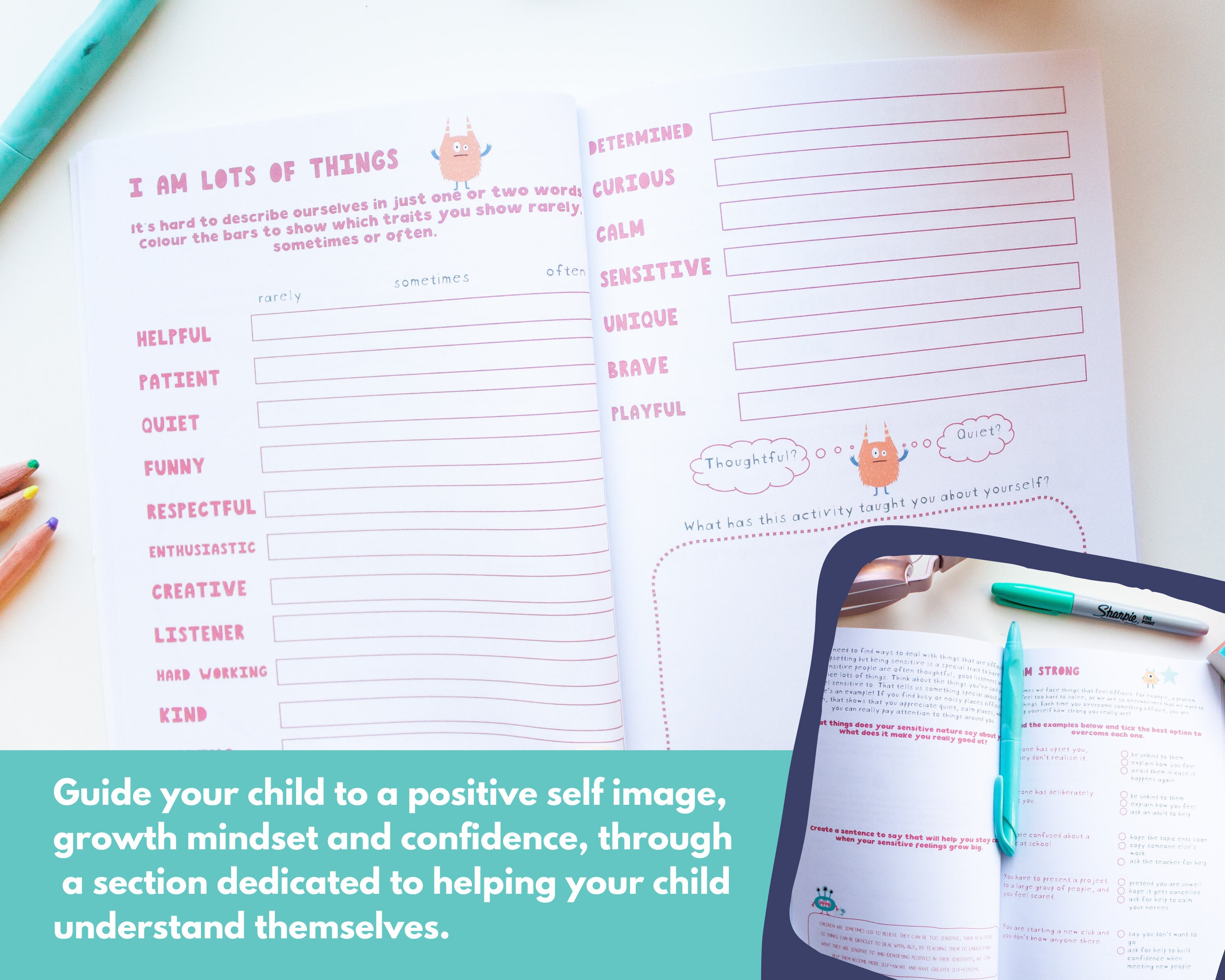 Feelings Activity Journal for Kids Emotional Intelligence Workbook ...