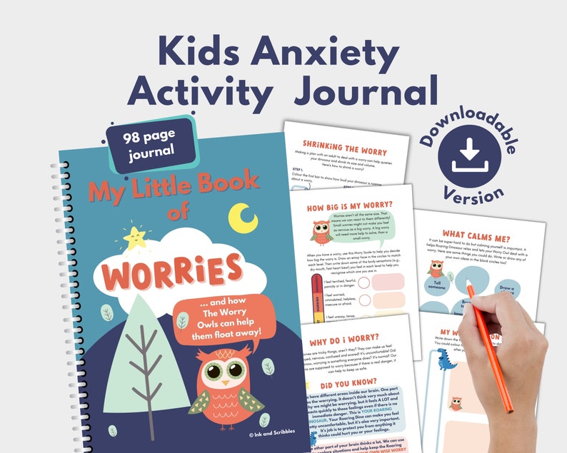 Anxiety Workbook for Kids: CBT & SEL Activities (ages 6-11) (printable ...