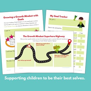 Confidence Self Esteem PRINTABLE for Kids | Superhero Themed Growth ...