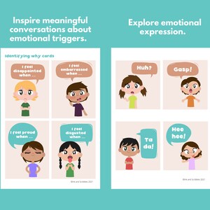 Emotions Feelings Flashcards Social Emotional Learning Poster | Etsy