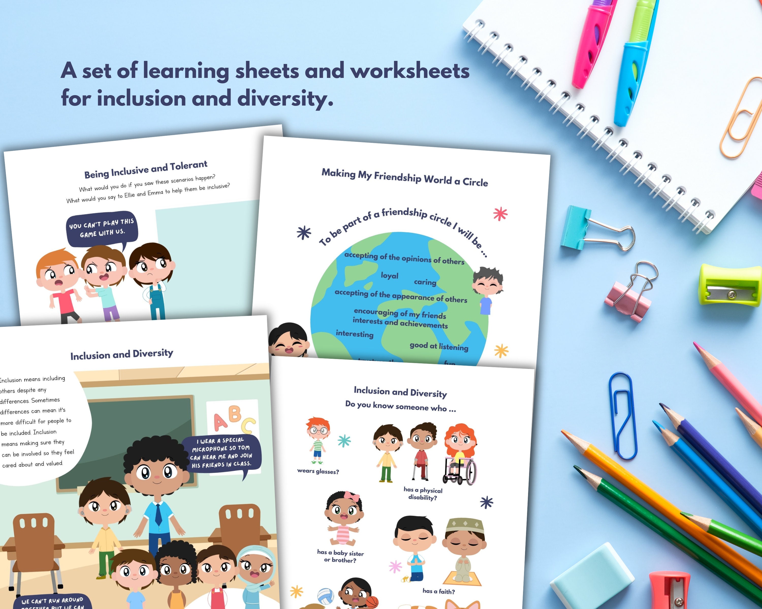 Friendship & Social Skills Workbook for Kids | Printable SEL Activities ...