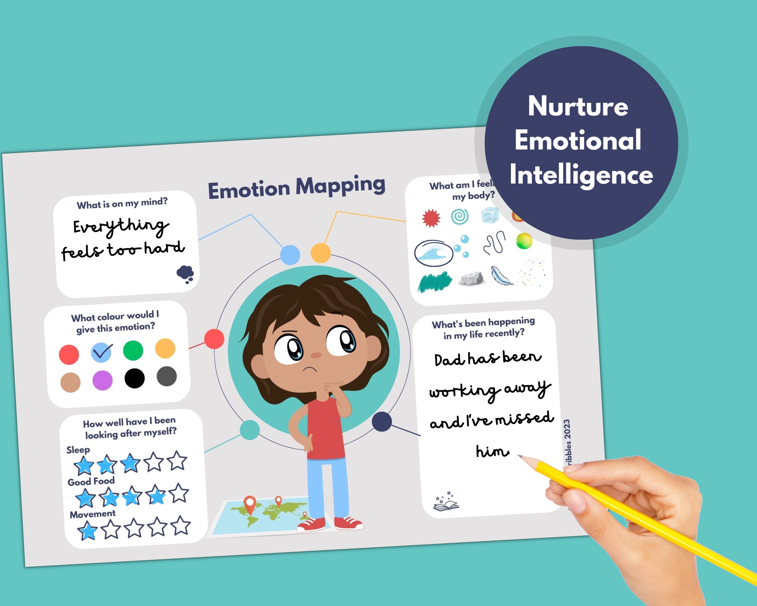 Emotions Worksheet for Kids Understanding Emotions and Feelings Emotion ...