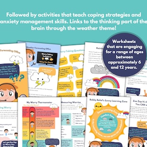 Child Anxiety Workbook Printable | 16‑session CBT Program & Worry ...