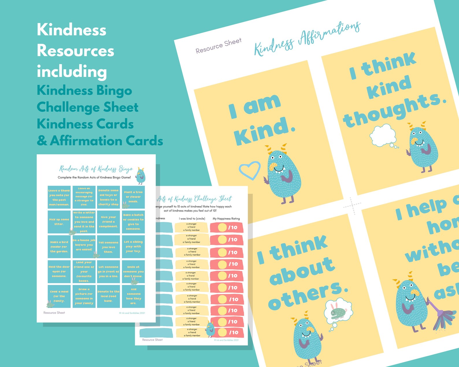 Kindness Activity PRINTABLE for Kids Social Emotional - Etsy