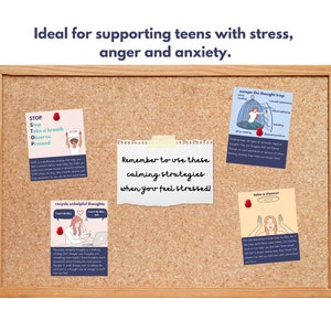 Coping Skill and Calming Strategies Cue Cards for Teens | PRINTABLE ...