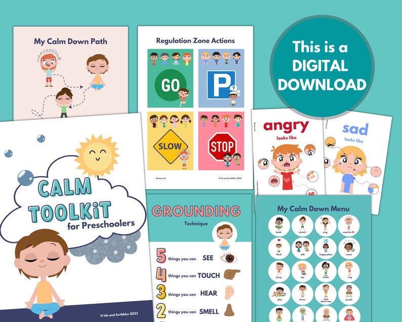 Toddler Calm Down Corner Toolkit PRINTABLE Emotional - Etsy UK