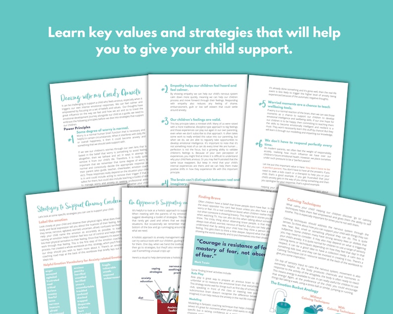 Parent Guide for Supporting Child Anxiety | Positive Parent PRINTABLE ...