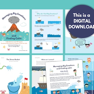 Emotional Regulation PRINTABLE Worksheets for Kids | Managing Big ...