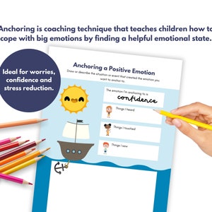 Coping Skill PRINTABLE for Kids | Emotion Anchoring Technique for ...