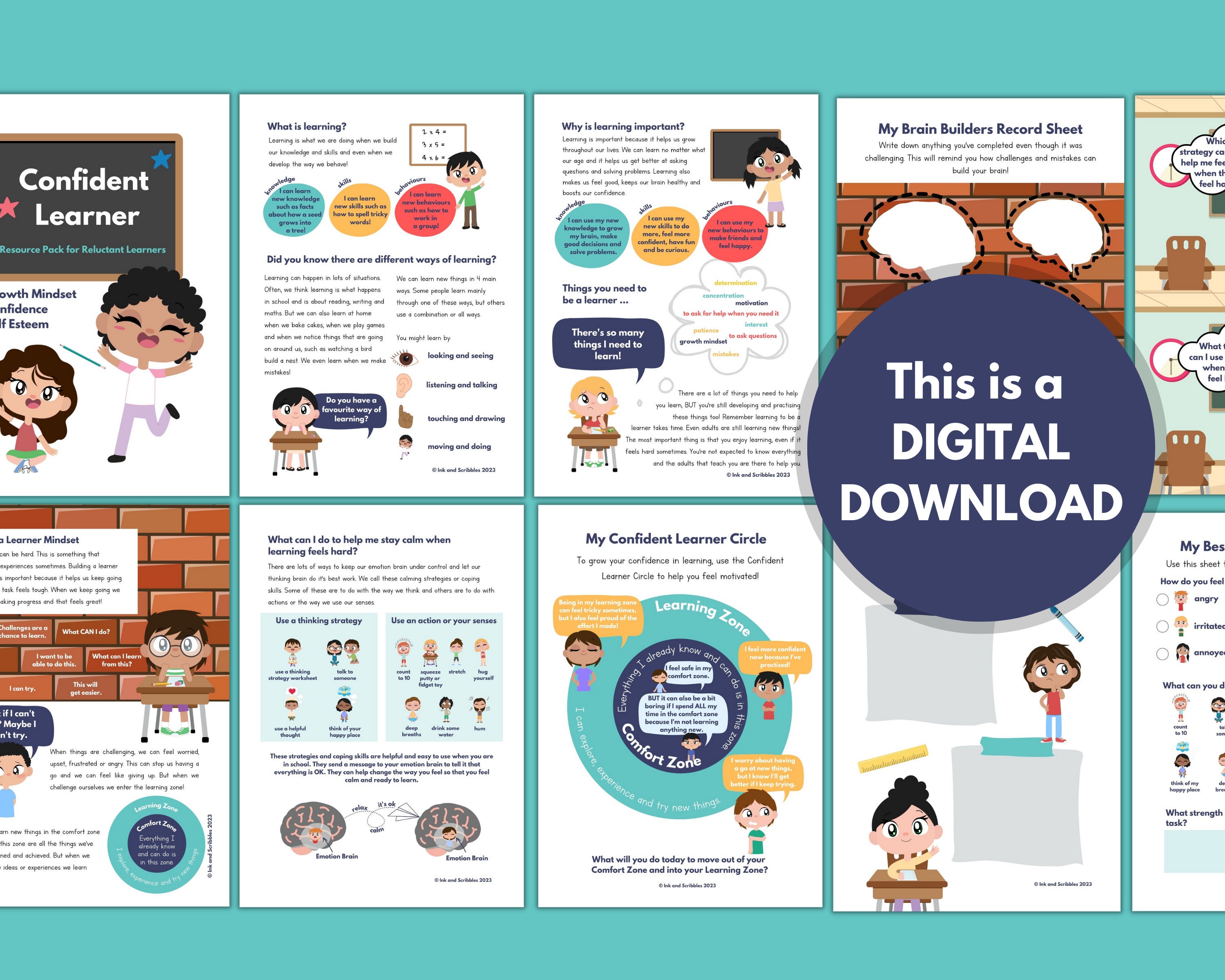 Growth Mindset for Reluctant Learner Classroom Resources, Learning Zone ...