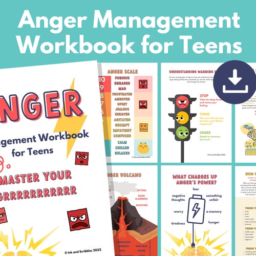 Anger Management Workbook / Anger Worksheets / Printable Anger - Etsy