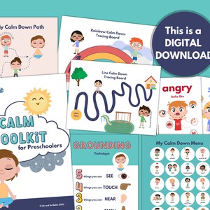 Toddler Calm Down Corner Toolkit | PRINTABLE Emotional Regulation and Coping Skills for ...